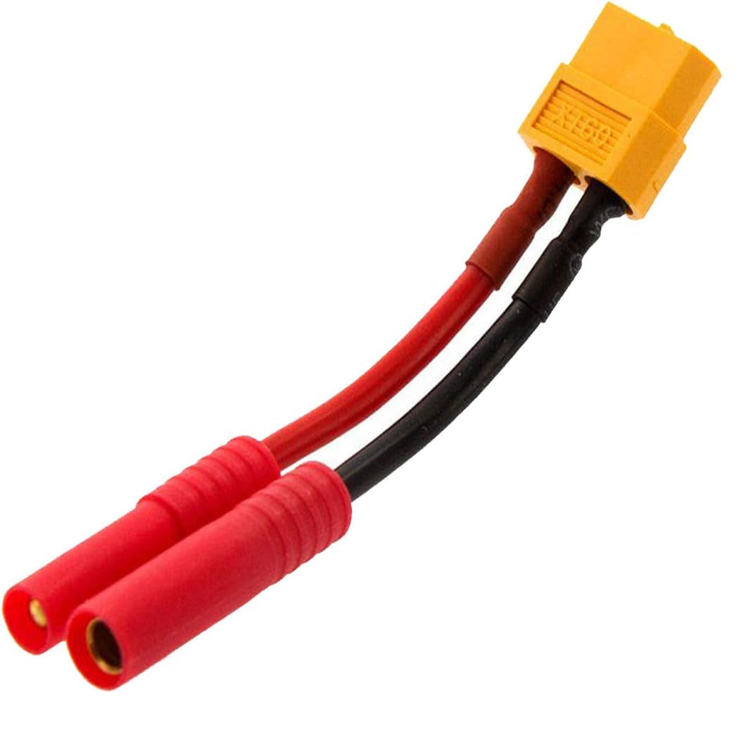 XT60 Plug Female Connector to HXT 4MM 4.0MM Bullet Male Female Connect ...