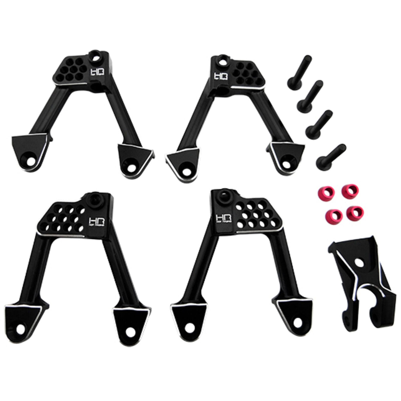 Hot Racing Aluminum Front & Rear Adjustable Shock Towers: SCX II ...