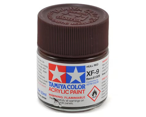 Tamiya XF-9 Flat Hull Red Acrylic Paint (23ml) – Superstition Hobbies